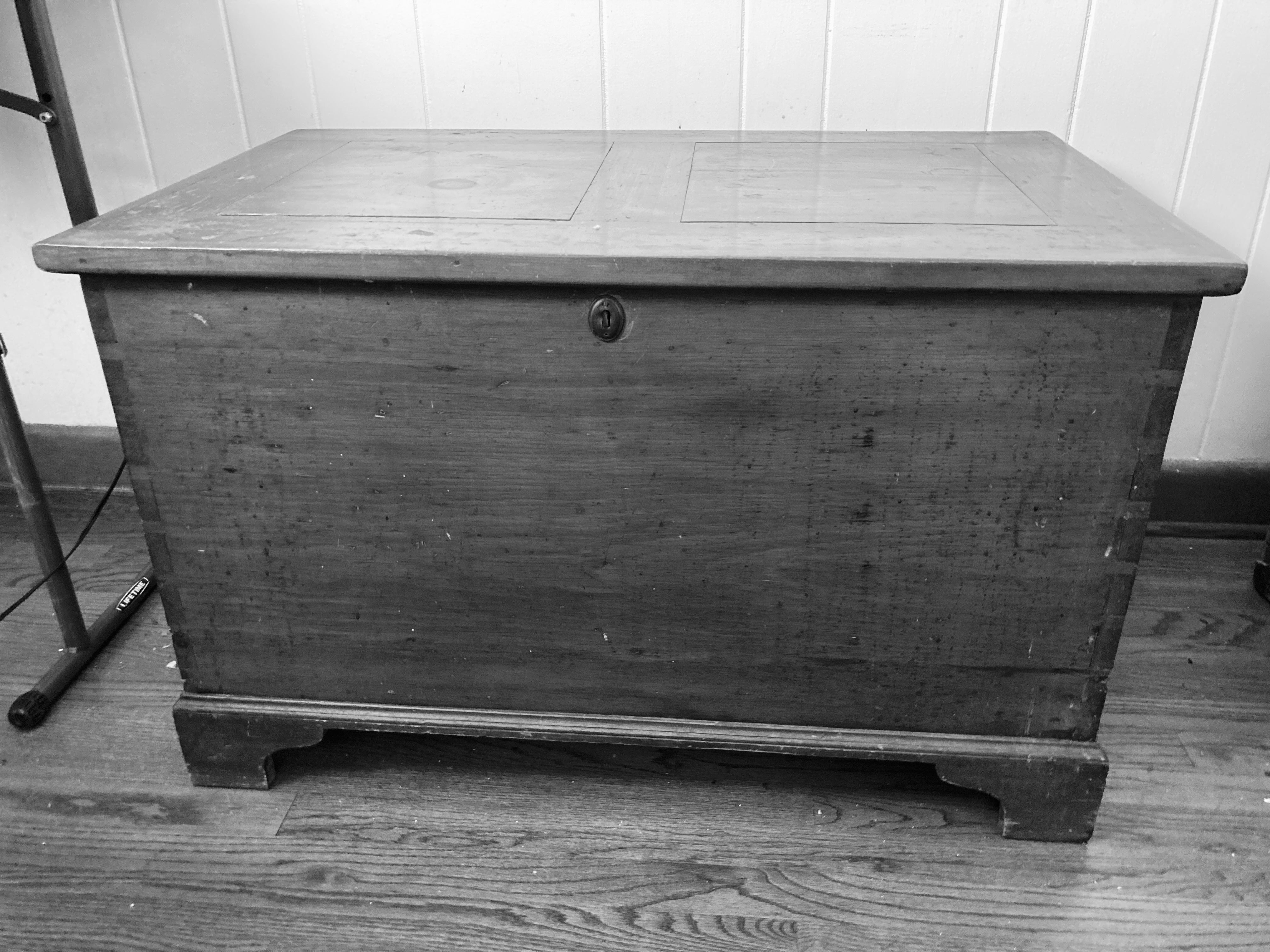 Antique Dovetailed Wooden Trunk | The Rummage Warehouse and Culbreth & Co